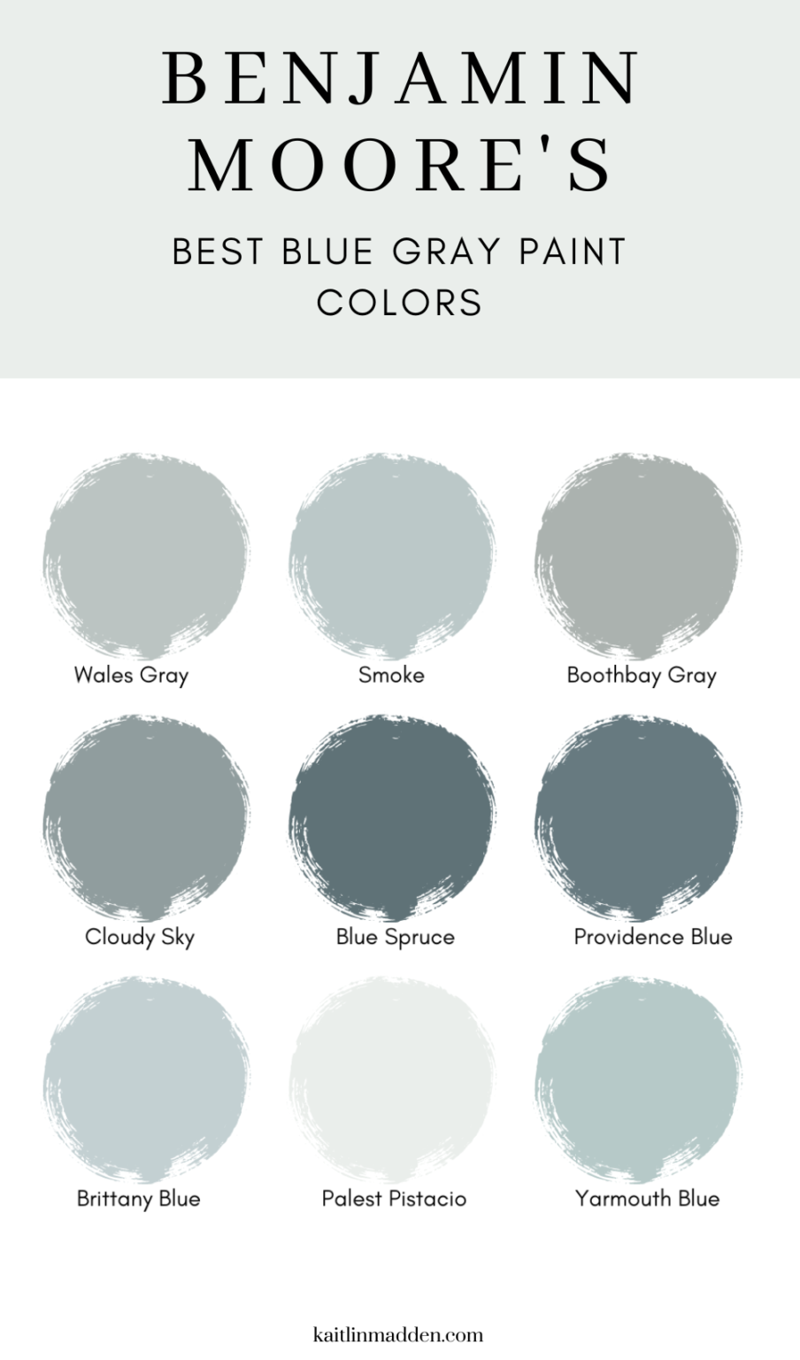 12 Gorgeous Blue Gray Paint Colors I Love Right Now - Kaitlin Madden