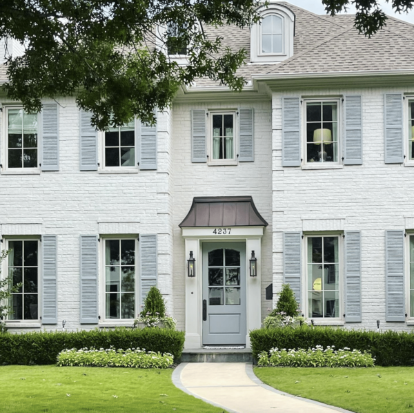 Choosing Shutter Colors for a White House - Kaitlin Madden