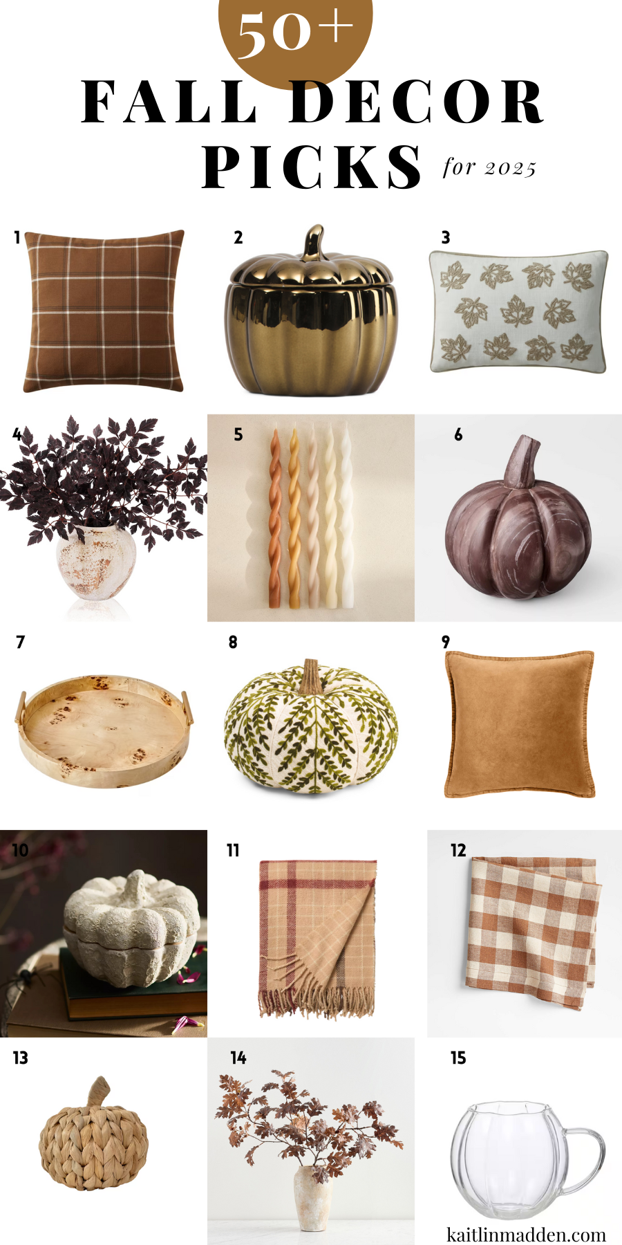 Fall Decor 2025: 50+ Picks for Stylish, Cozy Decorating - Kaitlin Madden